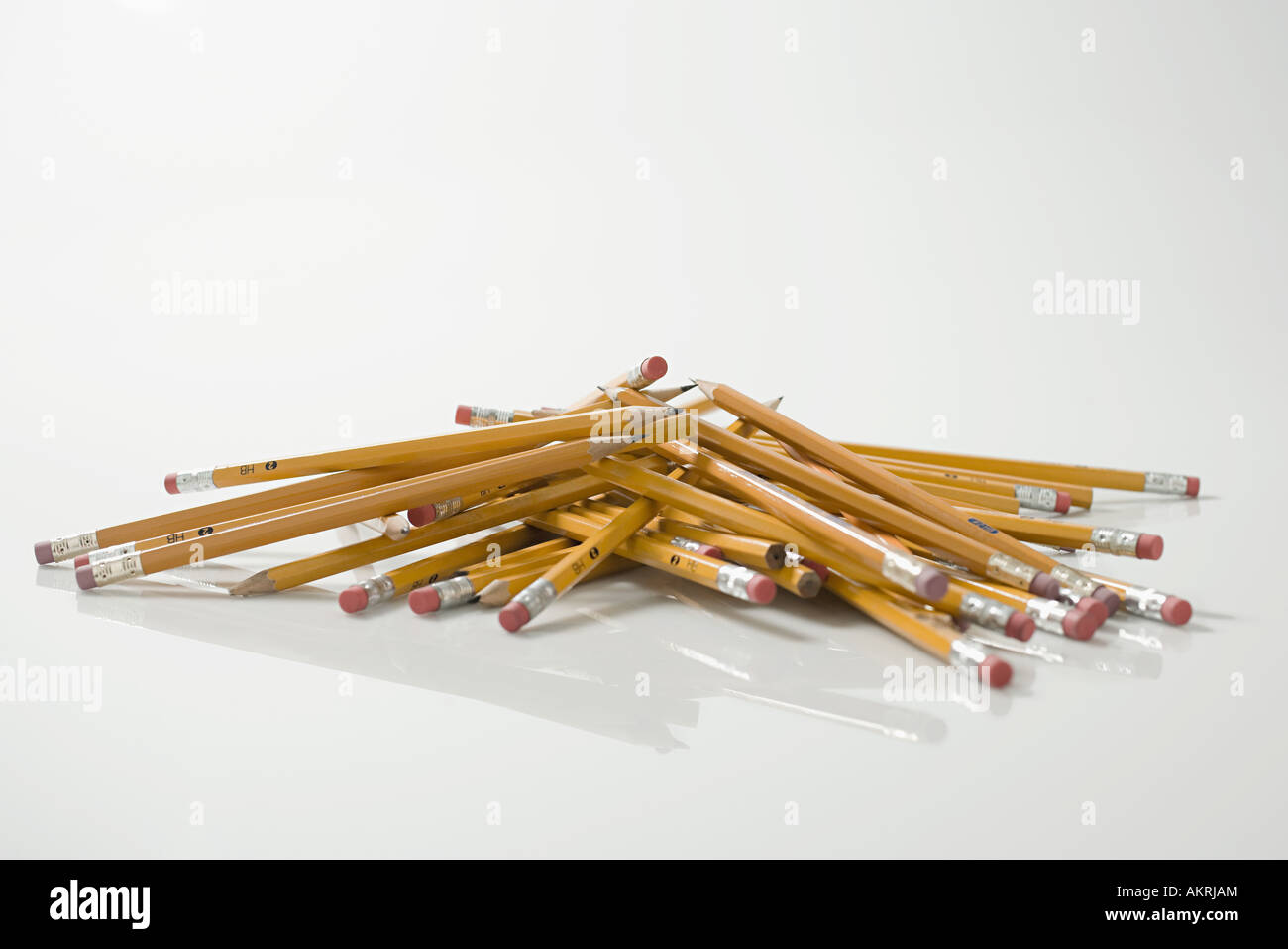 Stack of pencils Stock Photo - Alamy