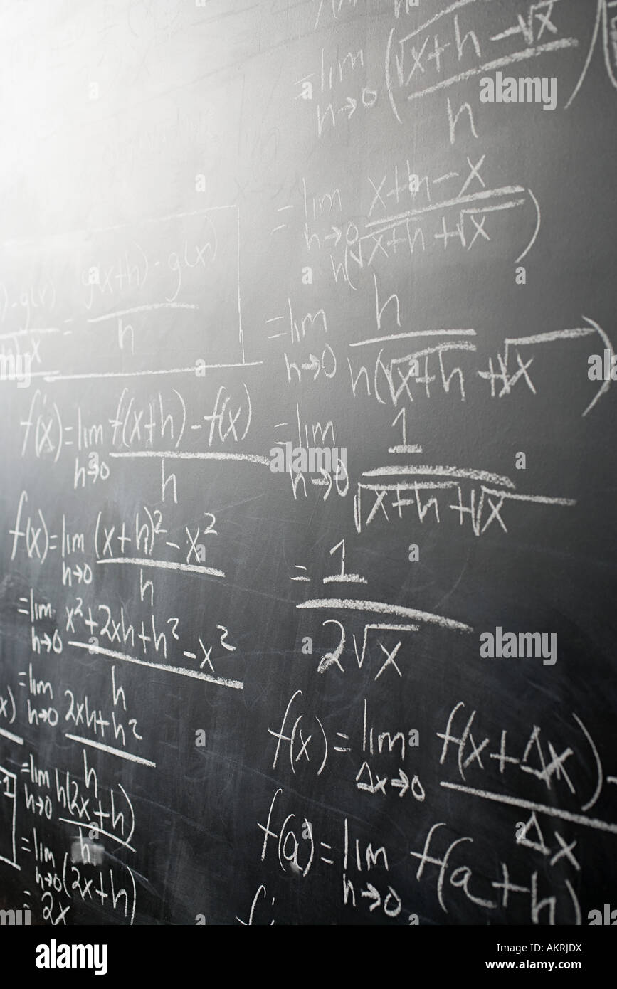 Calculus formula hi-res stock photography and images - Alamy
