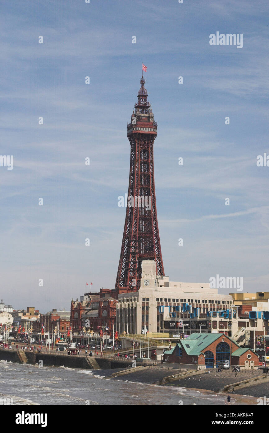 Blackpool tower top view hi-res stock photography and images - Alamy