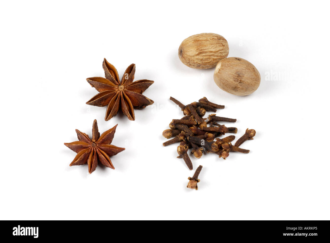 Star anise on white Cut Out Stock Images & Pictures - Alamy