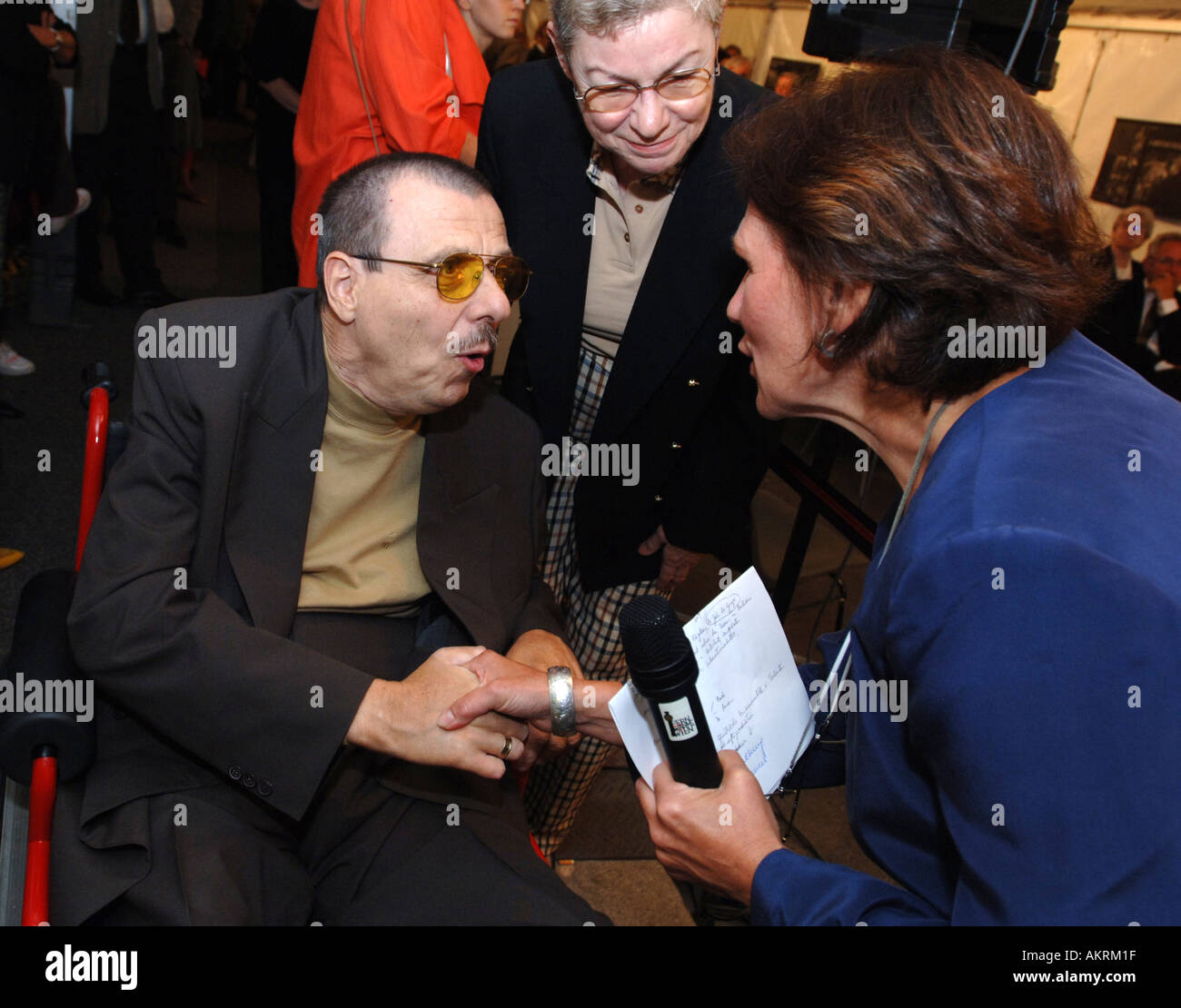 Brigitte Timmermann author with Herbert Halbik who played the young boy ...