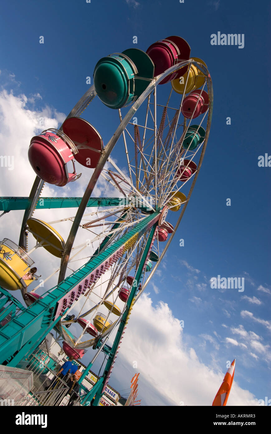 Stock image of a ferris wheel type ride at small town fair in New ...