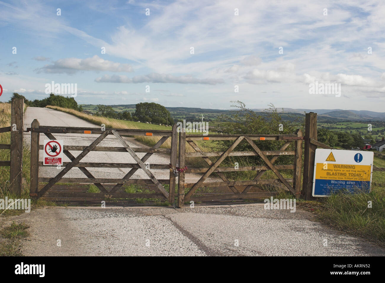 entrance to a quarry Stock Photo - Alamy