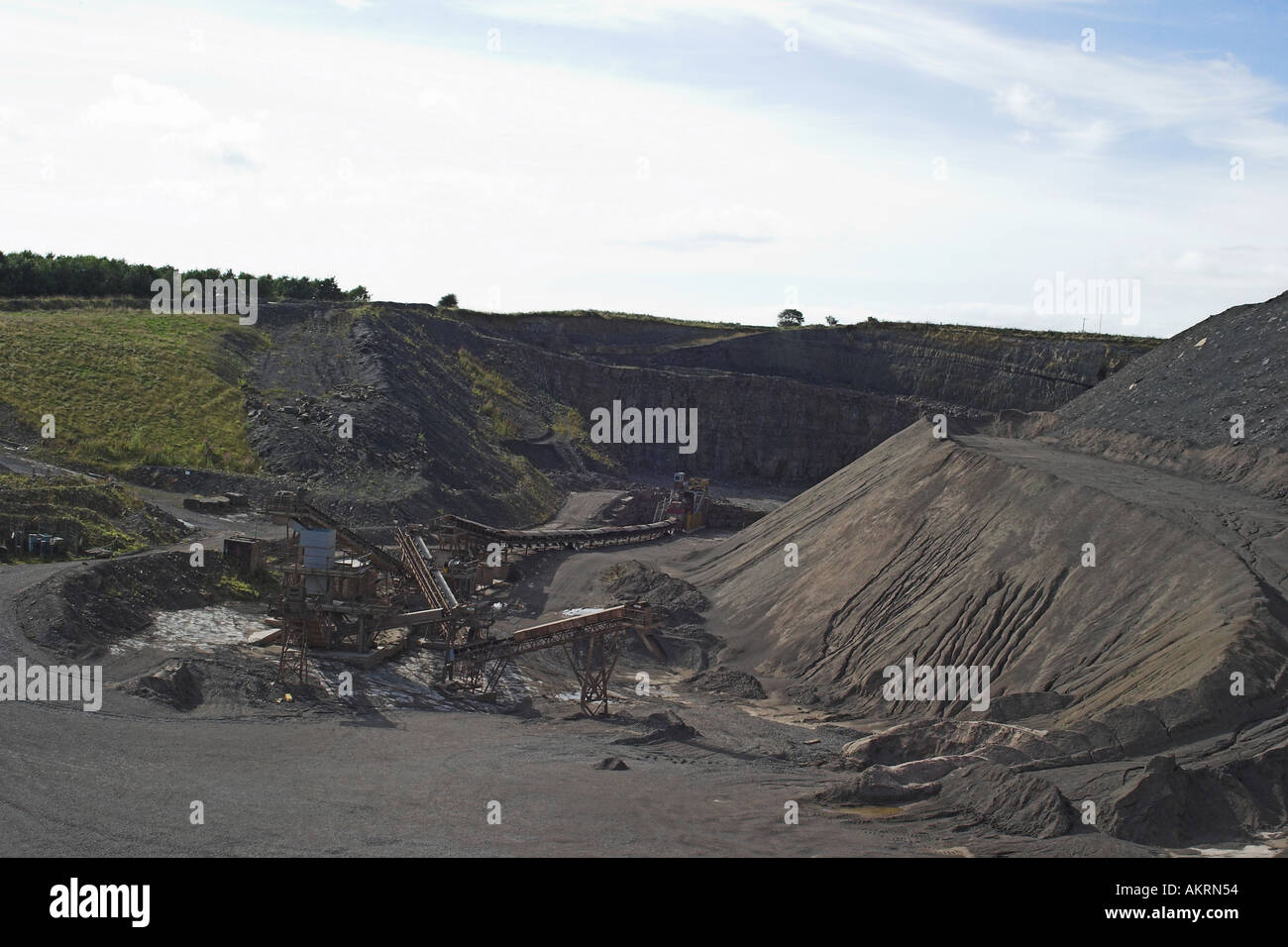 machinery in a disused quarry in the lake district, cumbria, uk Stock ...