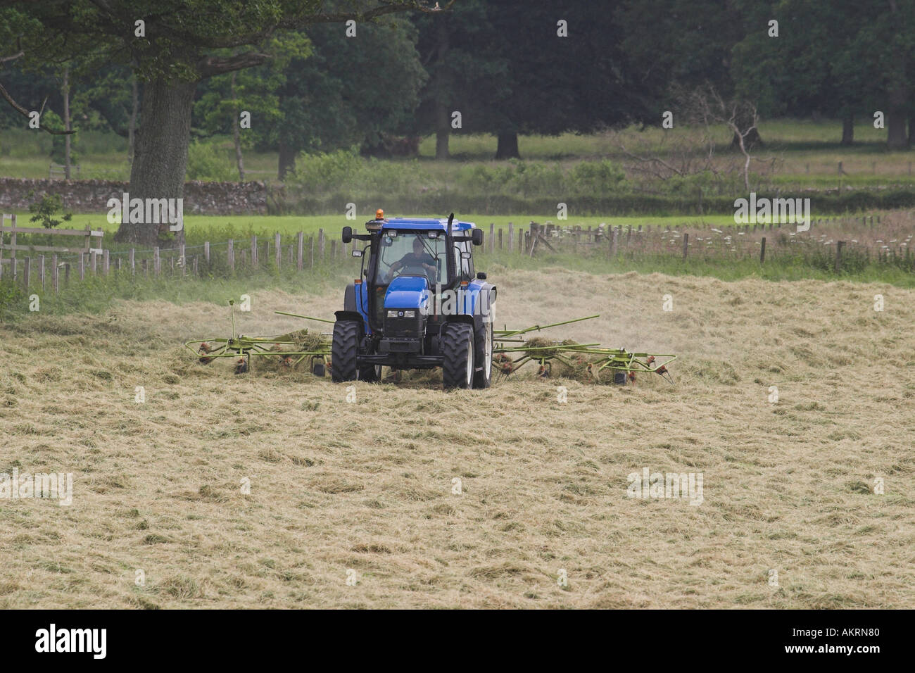 tractor ploughing a field Stock Photo - Alamy