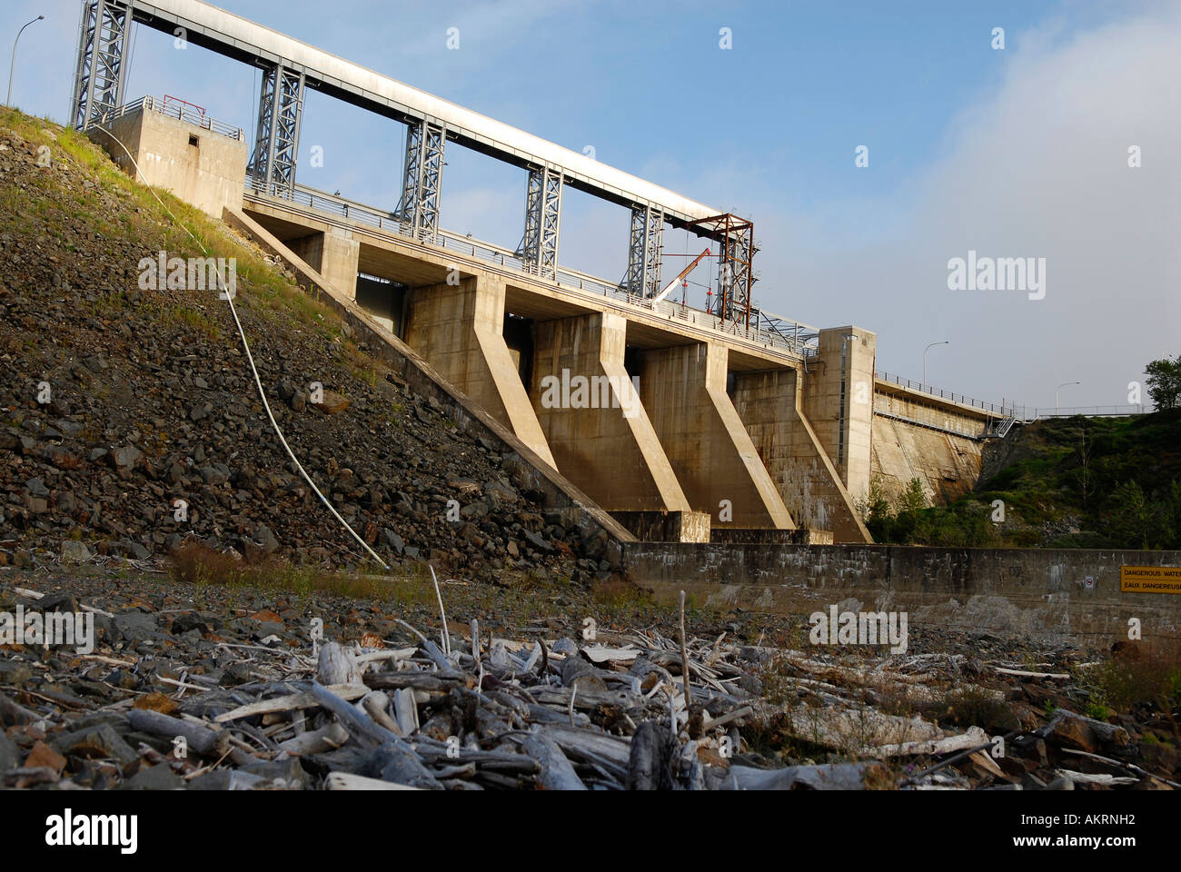 Stock of image of Mactaquac Dam and St John River at sunrise in late ...