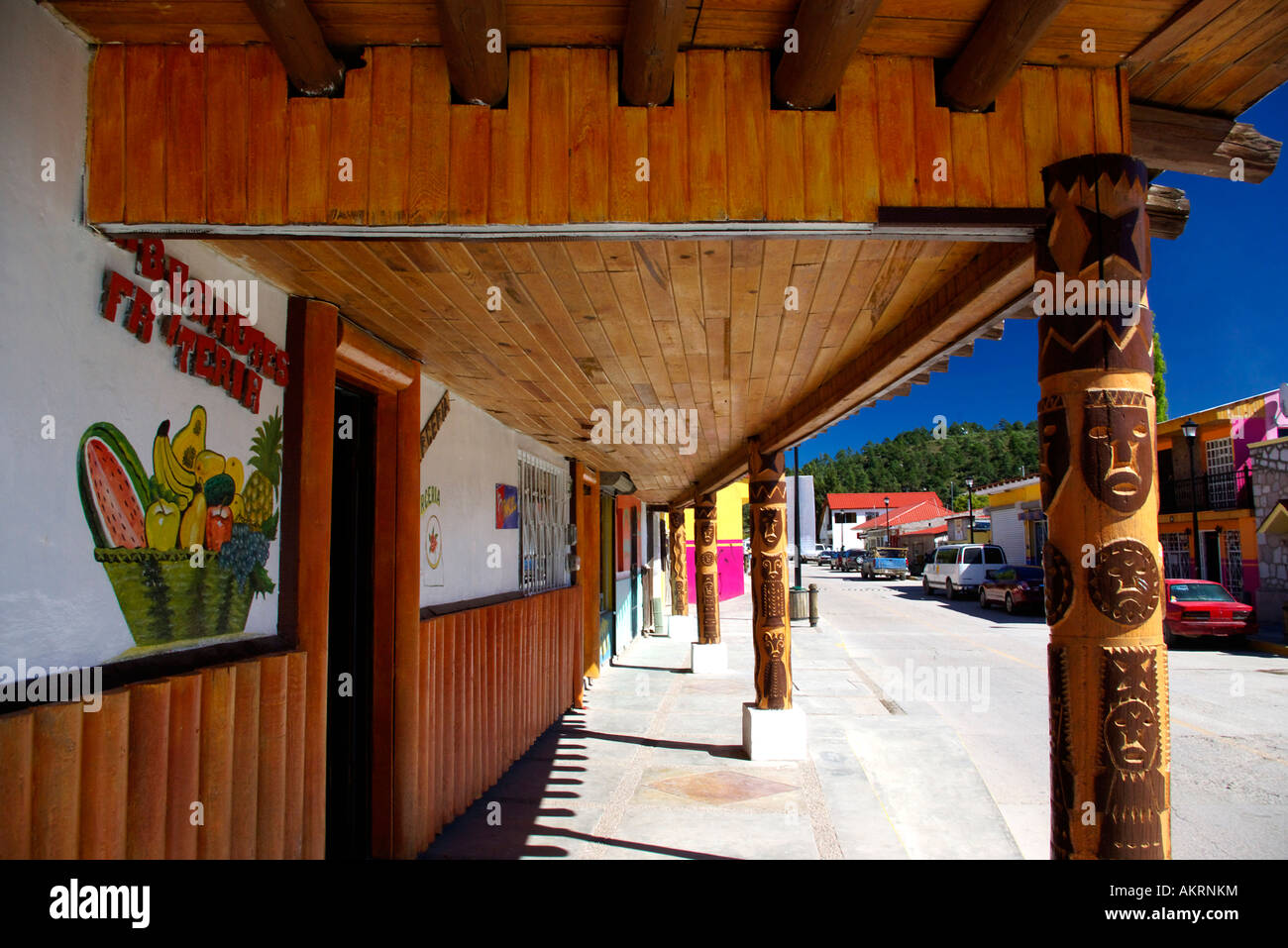 main street, creel, mexico Stock Photo - Alamy