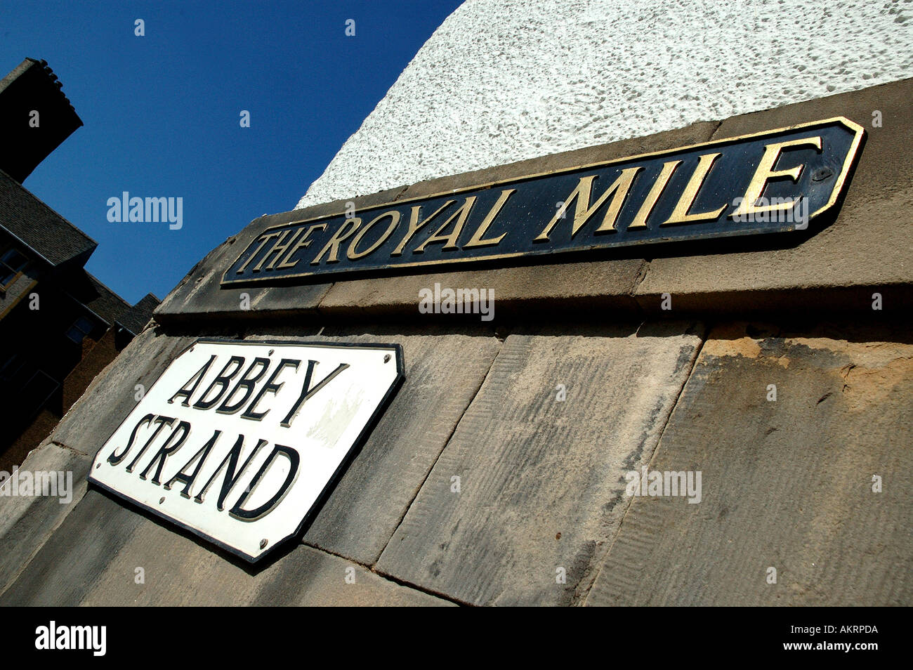 Royal Mile Sign edinburgh Scotland Stock Photo - Alamy