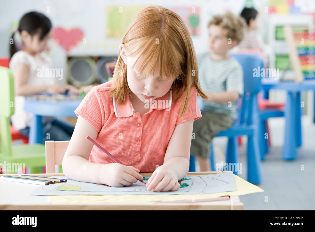 Nursery Classroom Drawing High Resolution Stock Photography and Images ...