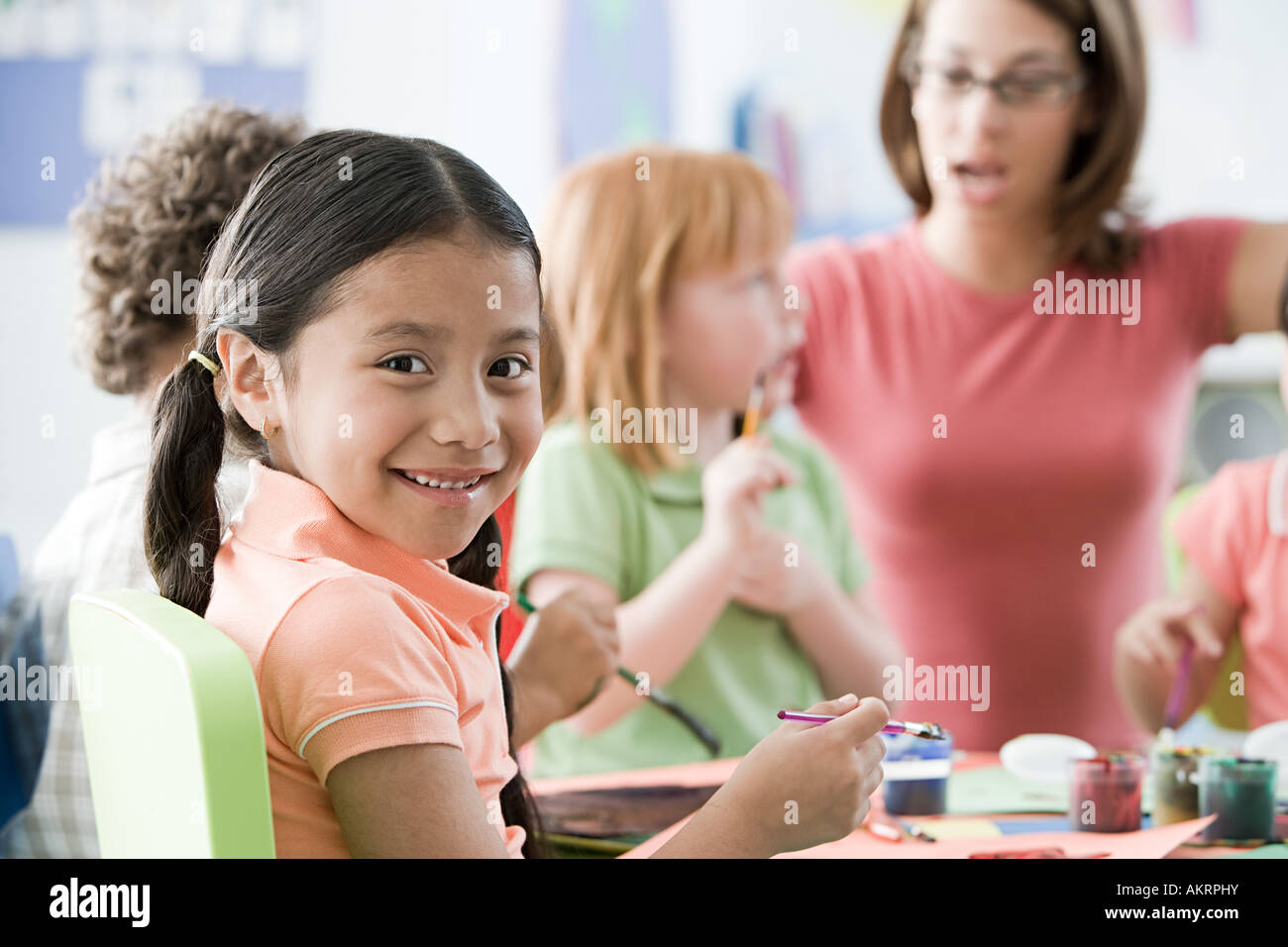 Children in a nursery hi-res stock photography and images - Alamy