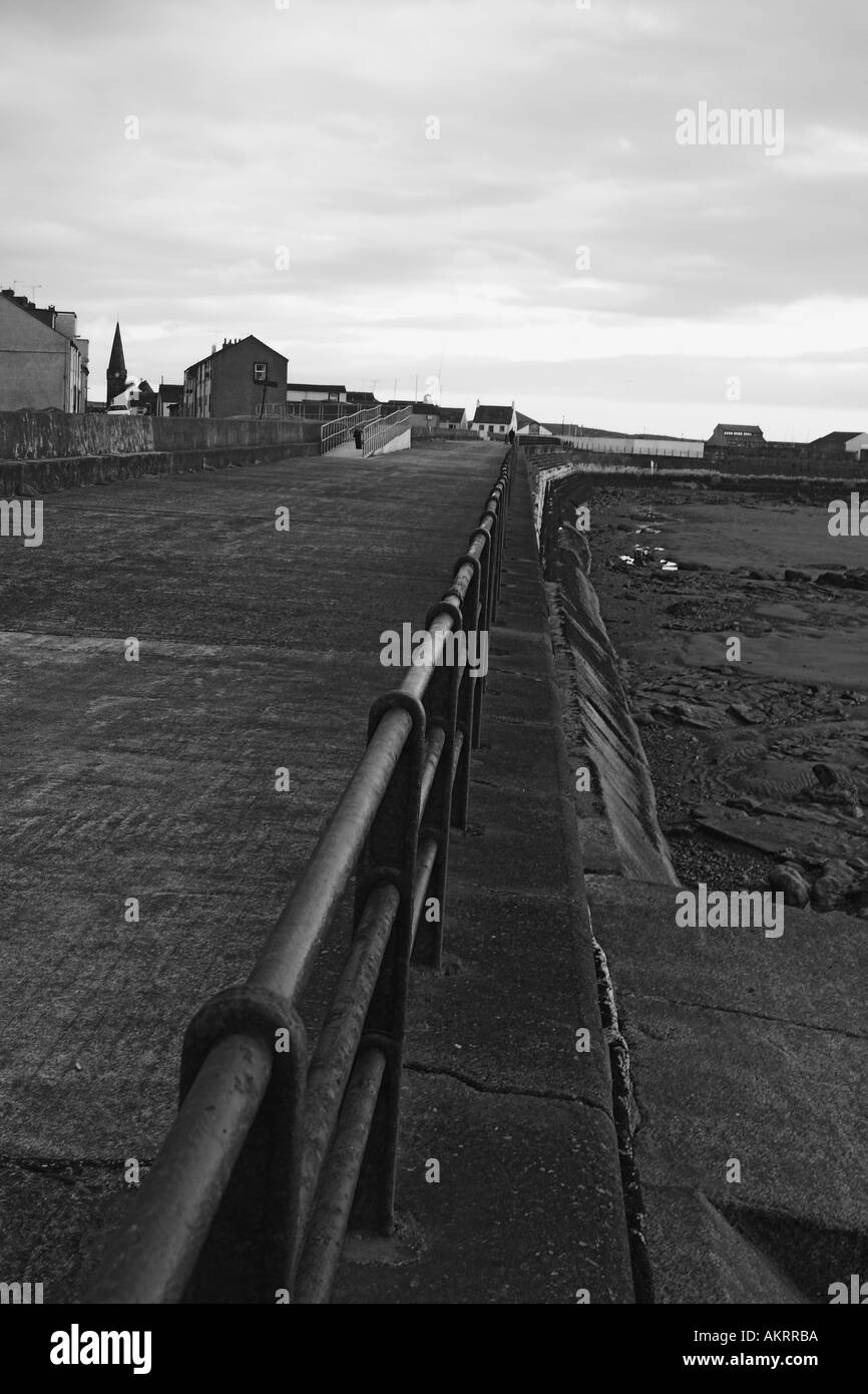 Houses sea in town Black and White Stock Photos & Images - Alamy