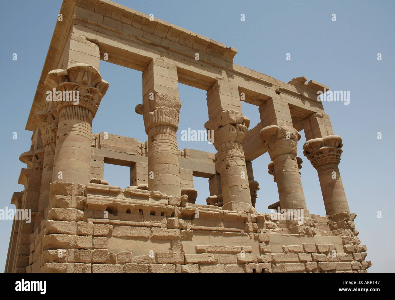 Roman Kiosk of Trajan Philae Aswan Egypt Stock Photo - Alamy