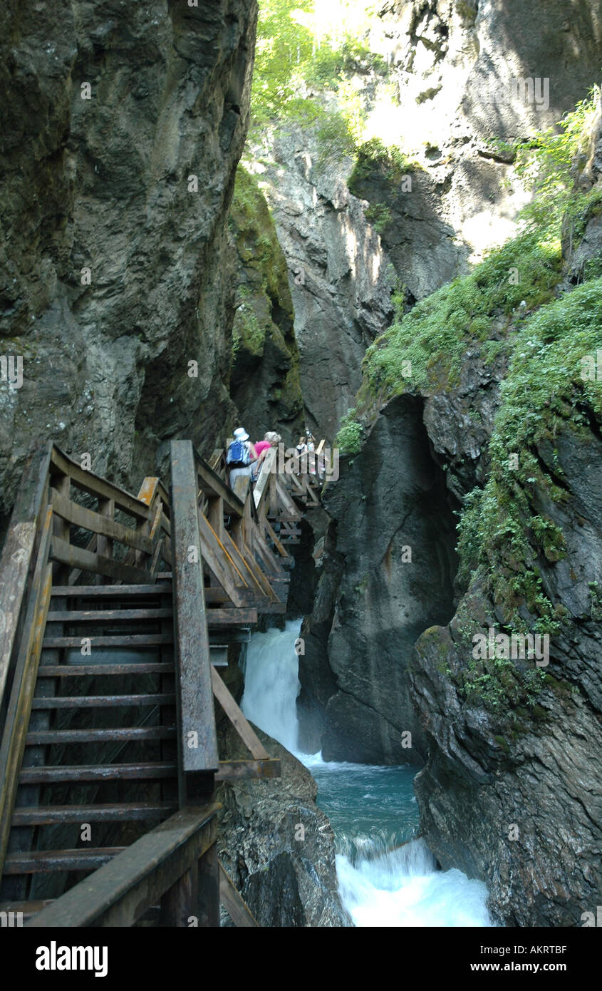 Gorge austria river walkway alps hi-res stock photography and images ...