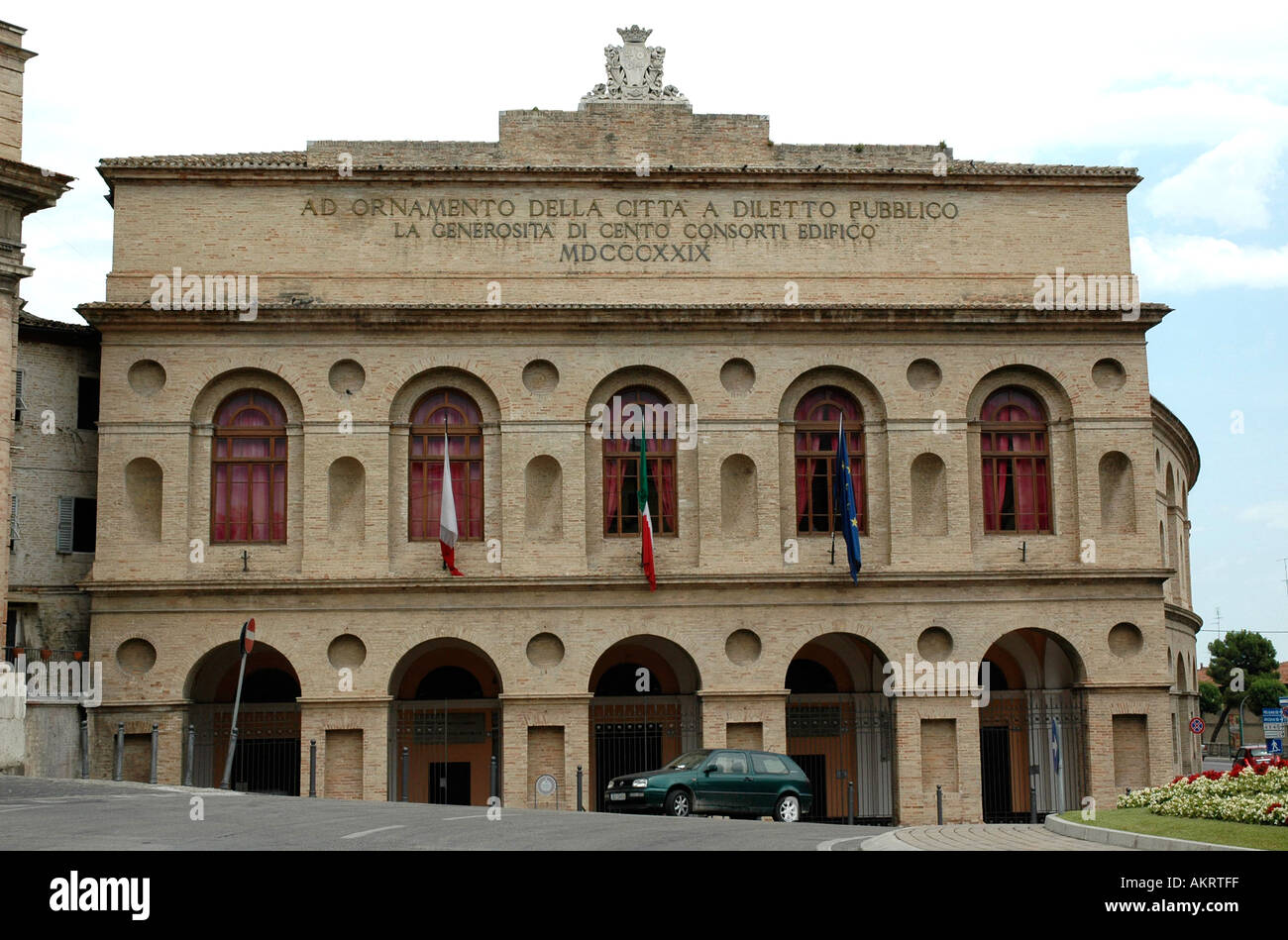 Macerata Open Air Opera House Italy Main entrance Stock Photo - Alamy