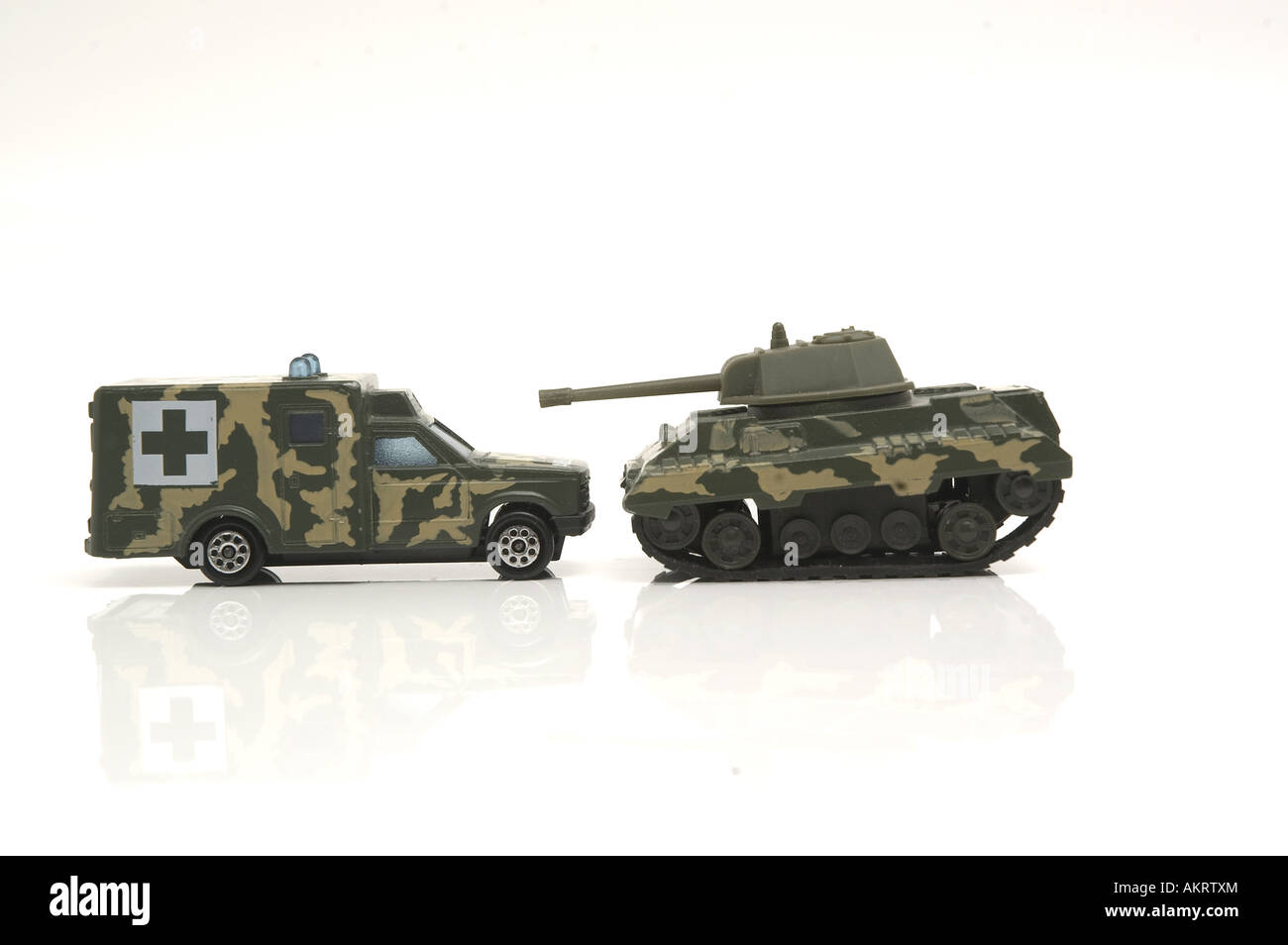 tank against ambulance Stock Photo - Alamy