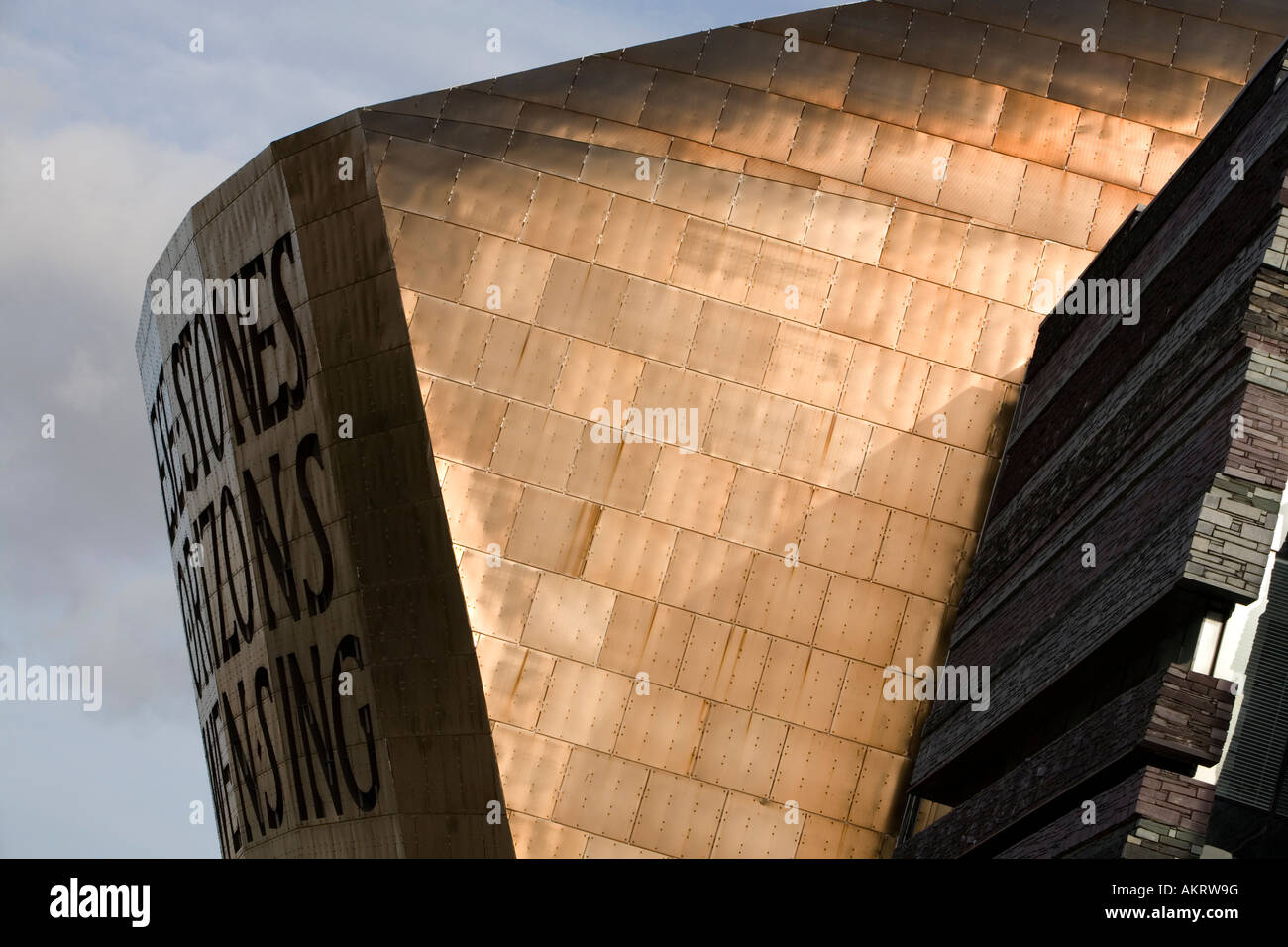 Abstract of the Millenium Building, Cardiff Bay Stock Photo - Alamy