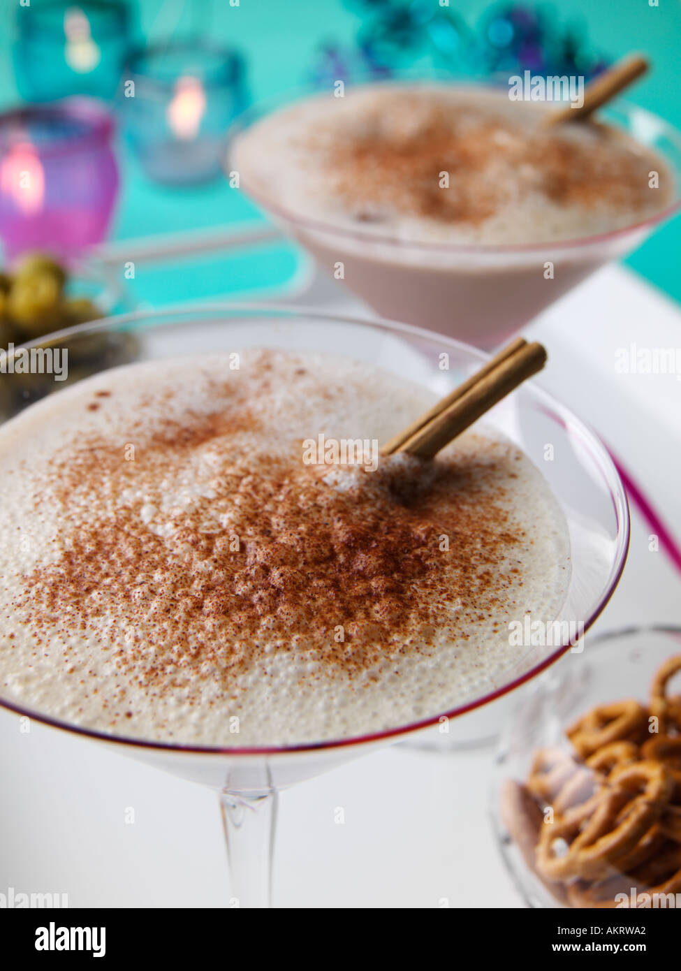 Alcoholic brandy alexandra cocktail hi-res stock photography and images ...