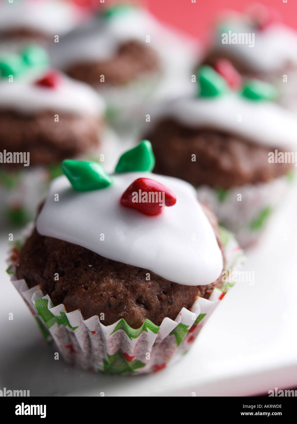 Xmas Mini Muffins Stock Photo - Alamy
