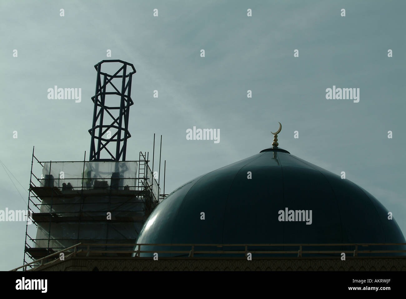Building and construction work on a new Islamic mosque in Sheffield ...