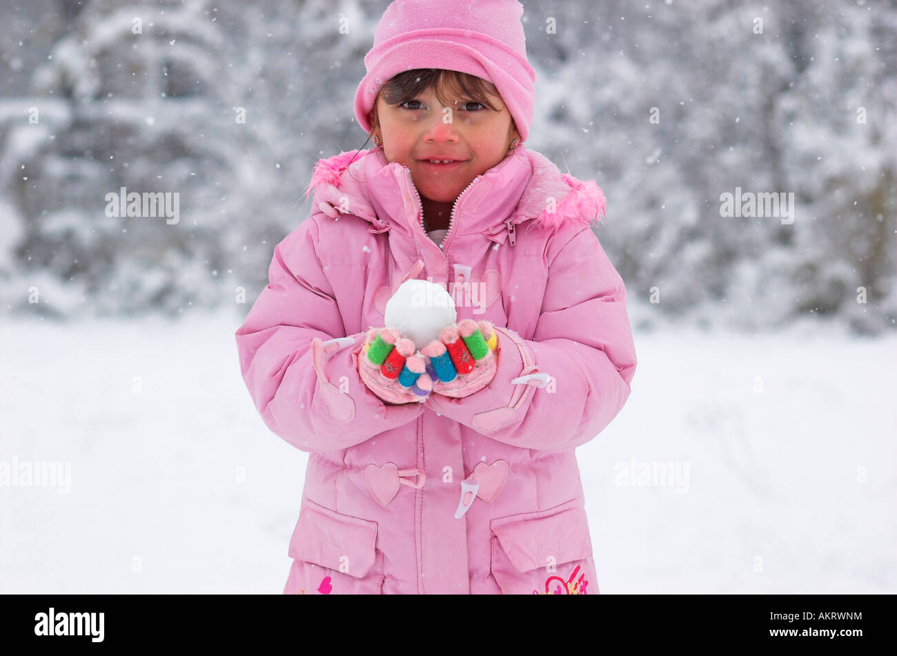 Child snowball hi-res stock photography and images - Alamy