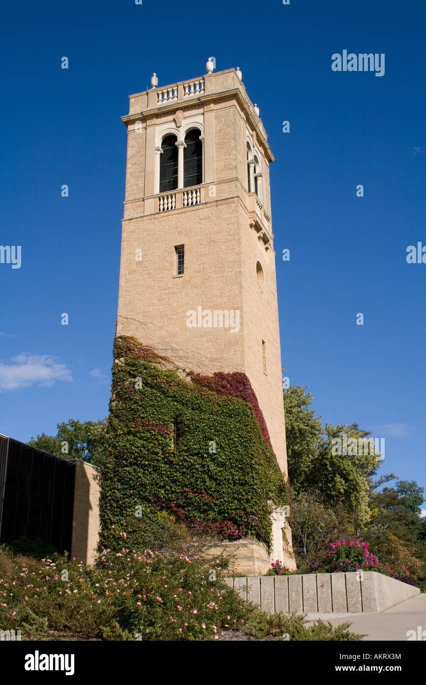 Carillon Tower, University of Wisconsin Madison campus Stock Photo - Alamy