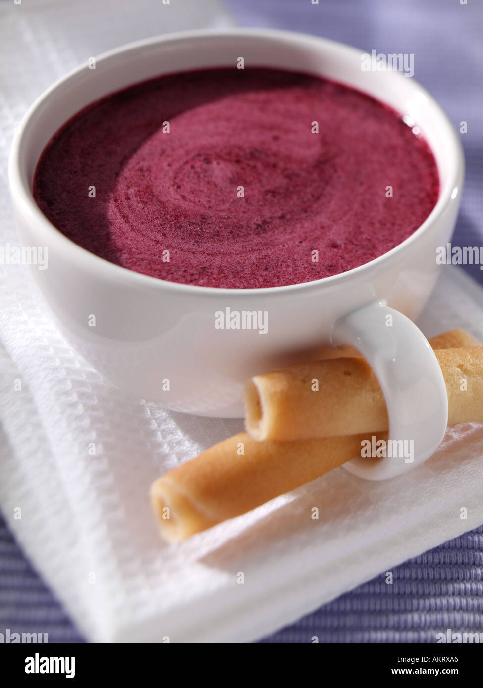 Chilled homemade berry soup hi-res stock photography and images - Alamy