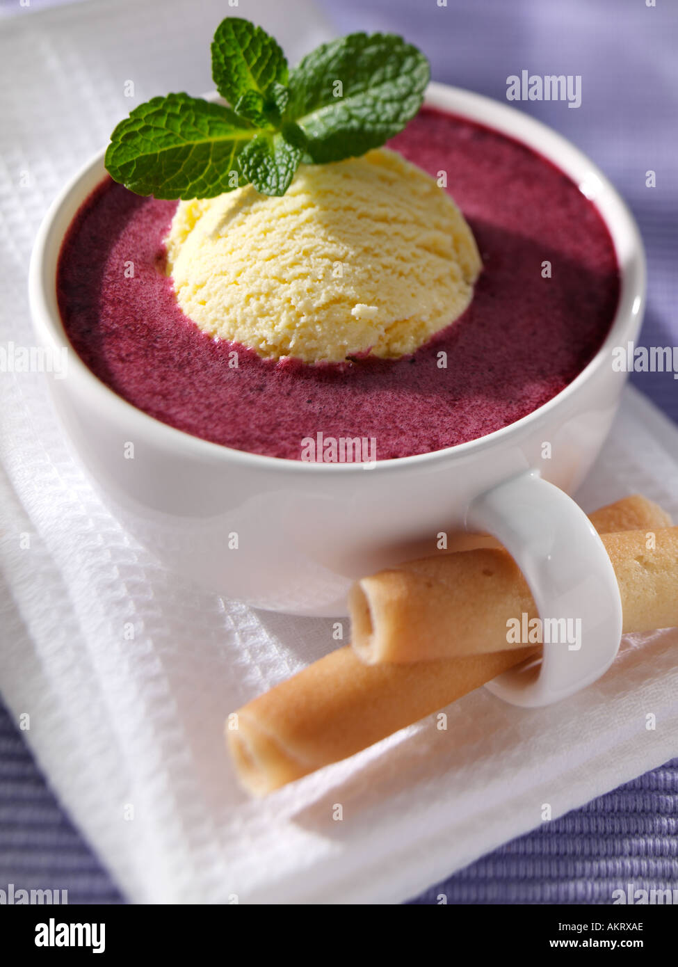 Scandinavian Berry Soup Stock Photo - Alamy