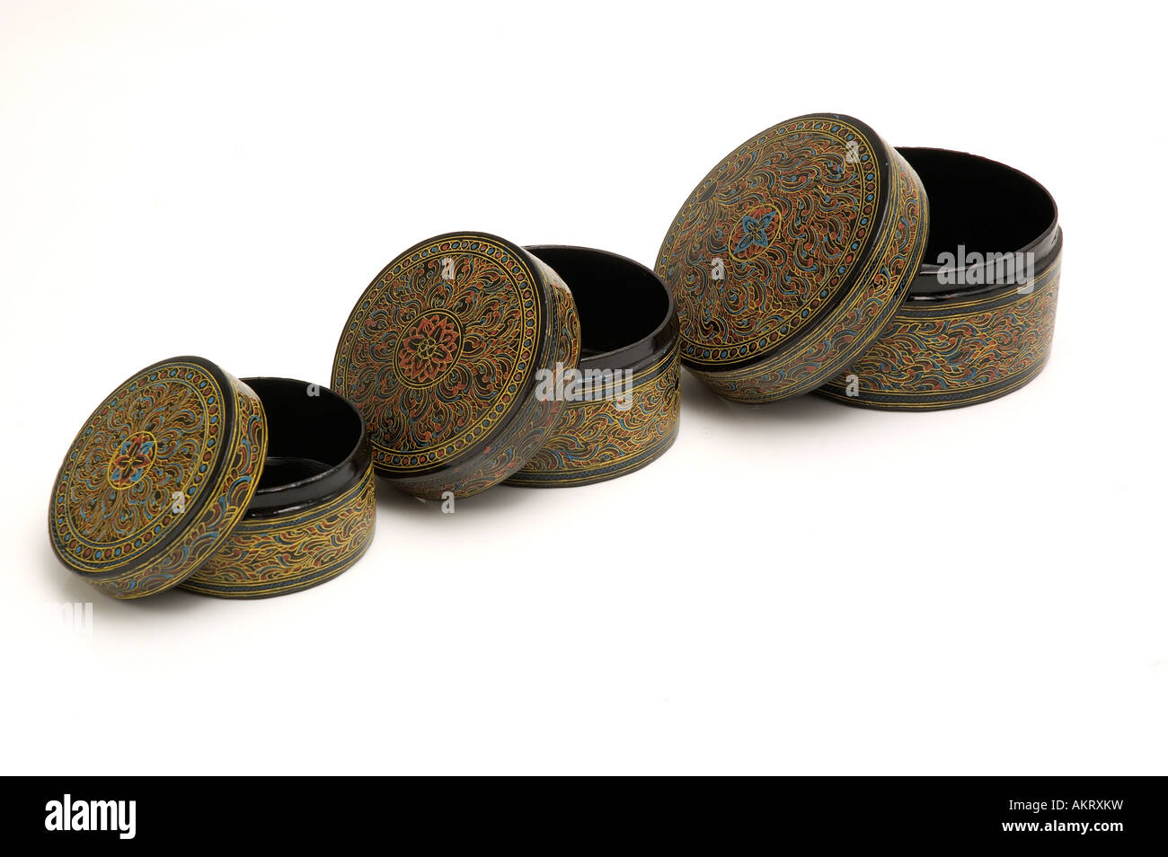 old chinese jewel-cases Stock Photo - Alamy