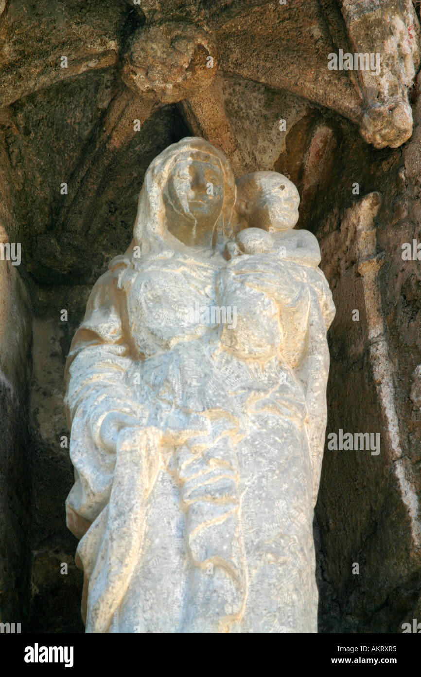 An ancient Our Lady statue in the center of Rhodes Stock Photo - Alamy