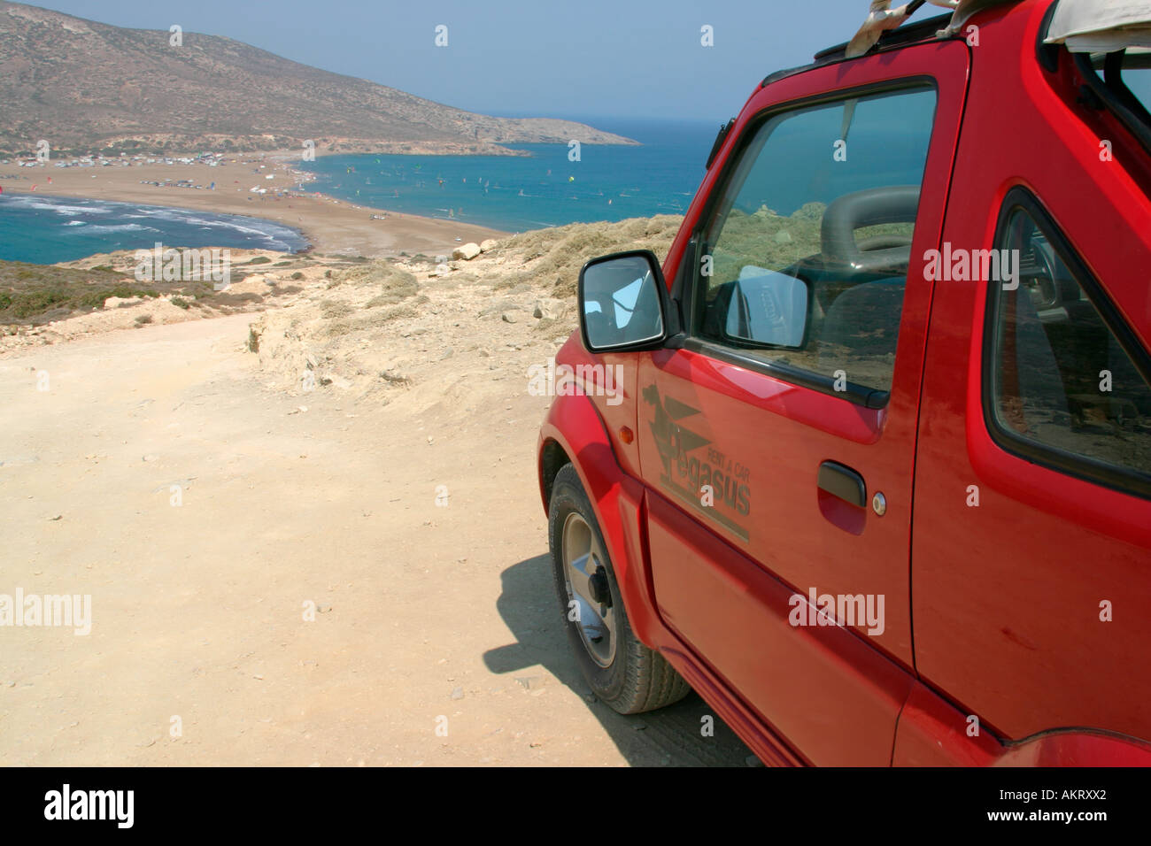 The spit of land on the south of Rhodes Stock Photo - Alamy