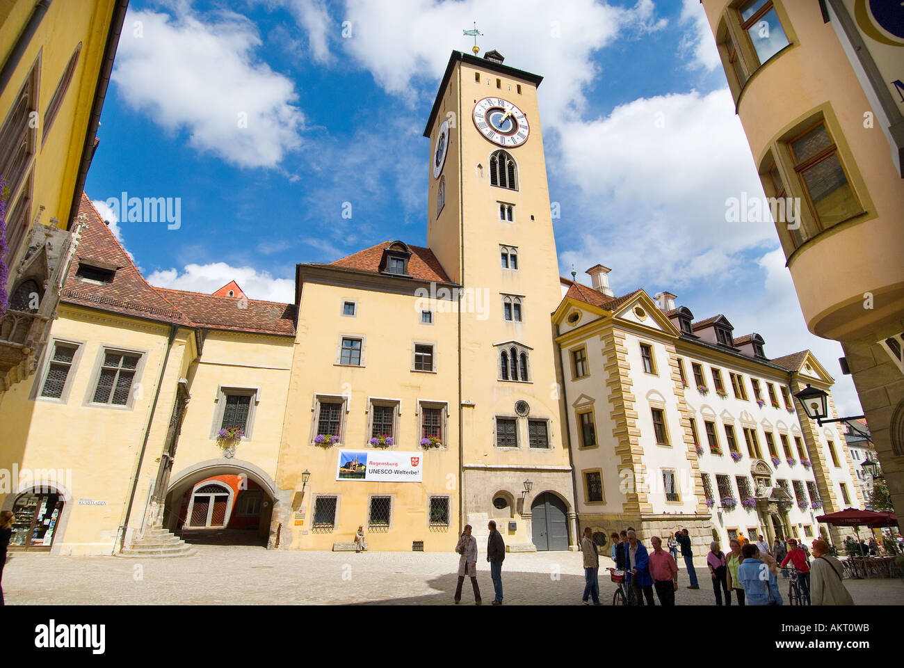 Rathausplatz town hall townhall city hall guildhall place REGENSBURG ...