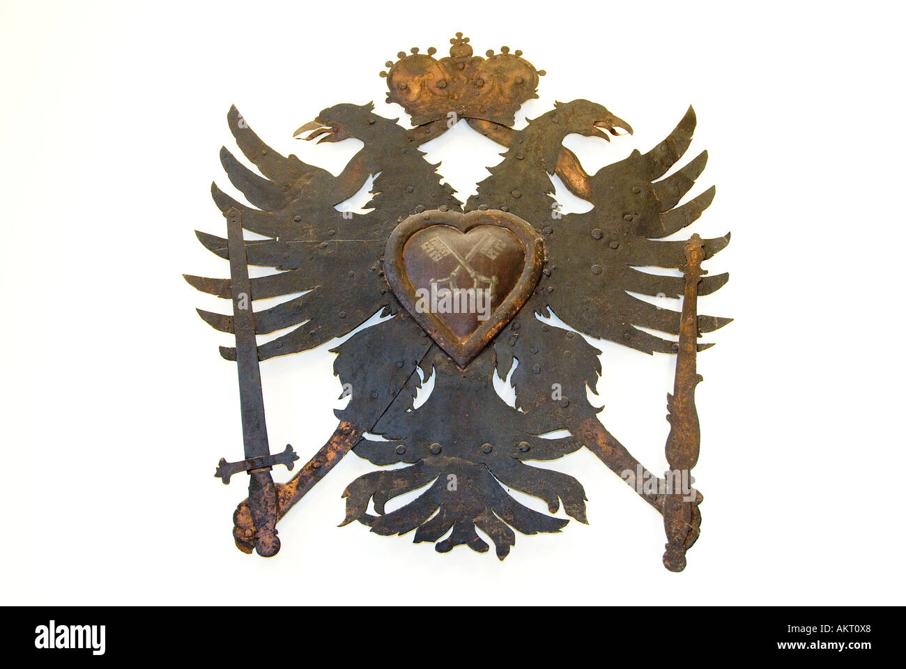 ancient antik antique city arms EMBLEM of Regensburg Symbol sign eagle ...