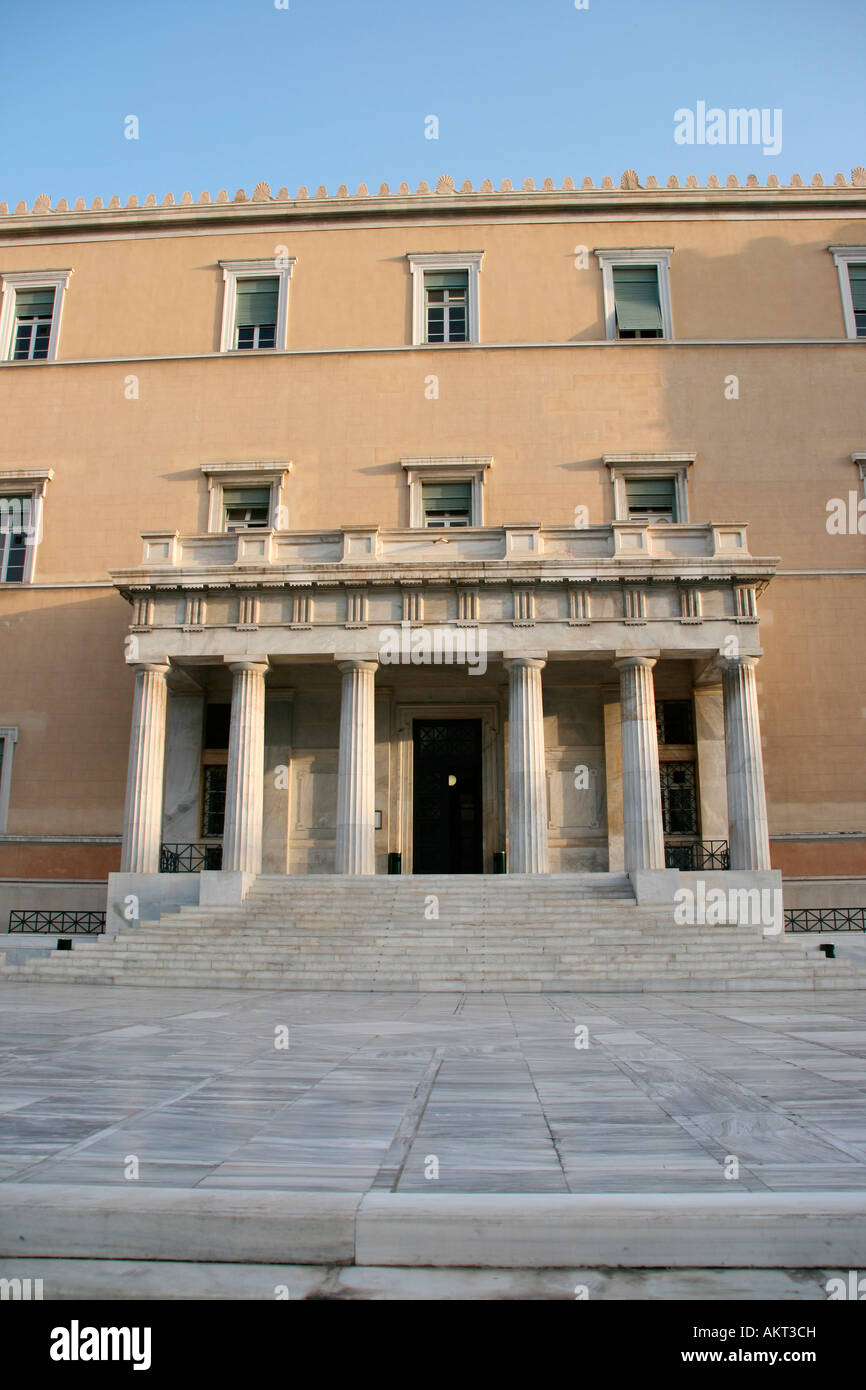 the greek parliament main entrance athens greece Stock Photo - Alamy