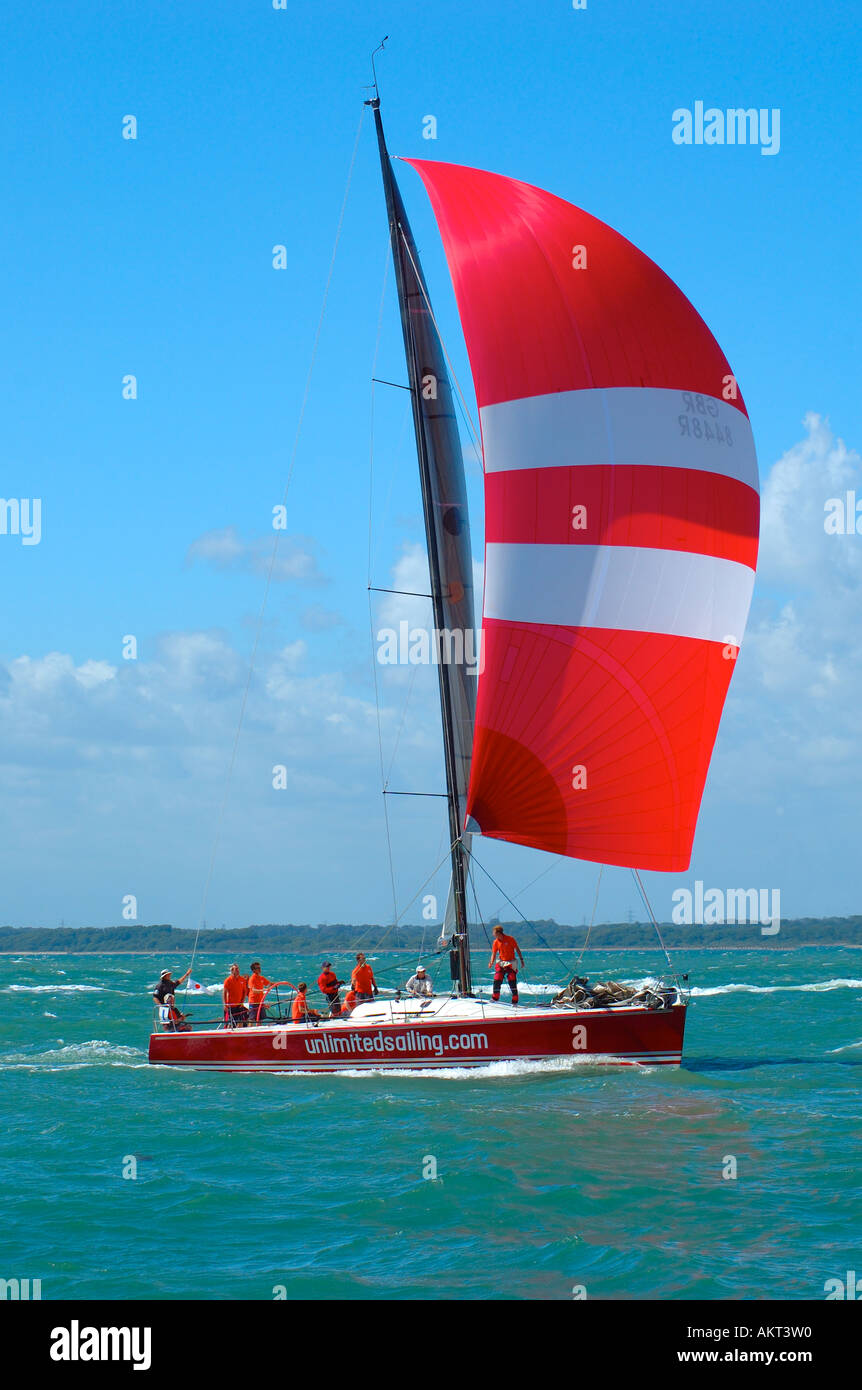 Sail boat isle of wight hi-res stock photography and images - Alamy