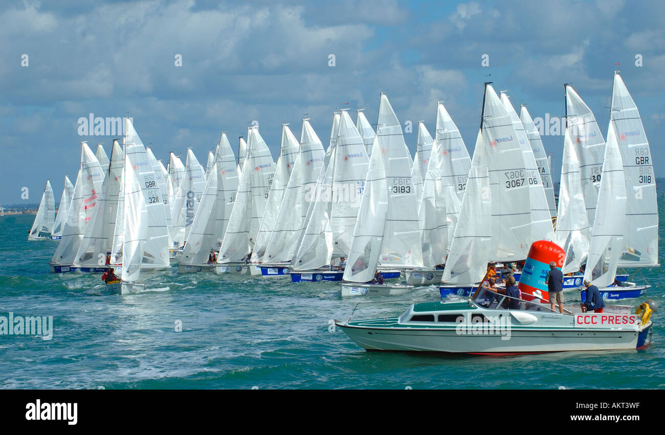 Cowes Week Racing, Cowes, Isle of Wight, England, UK, GB Stock Photo ...