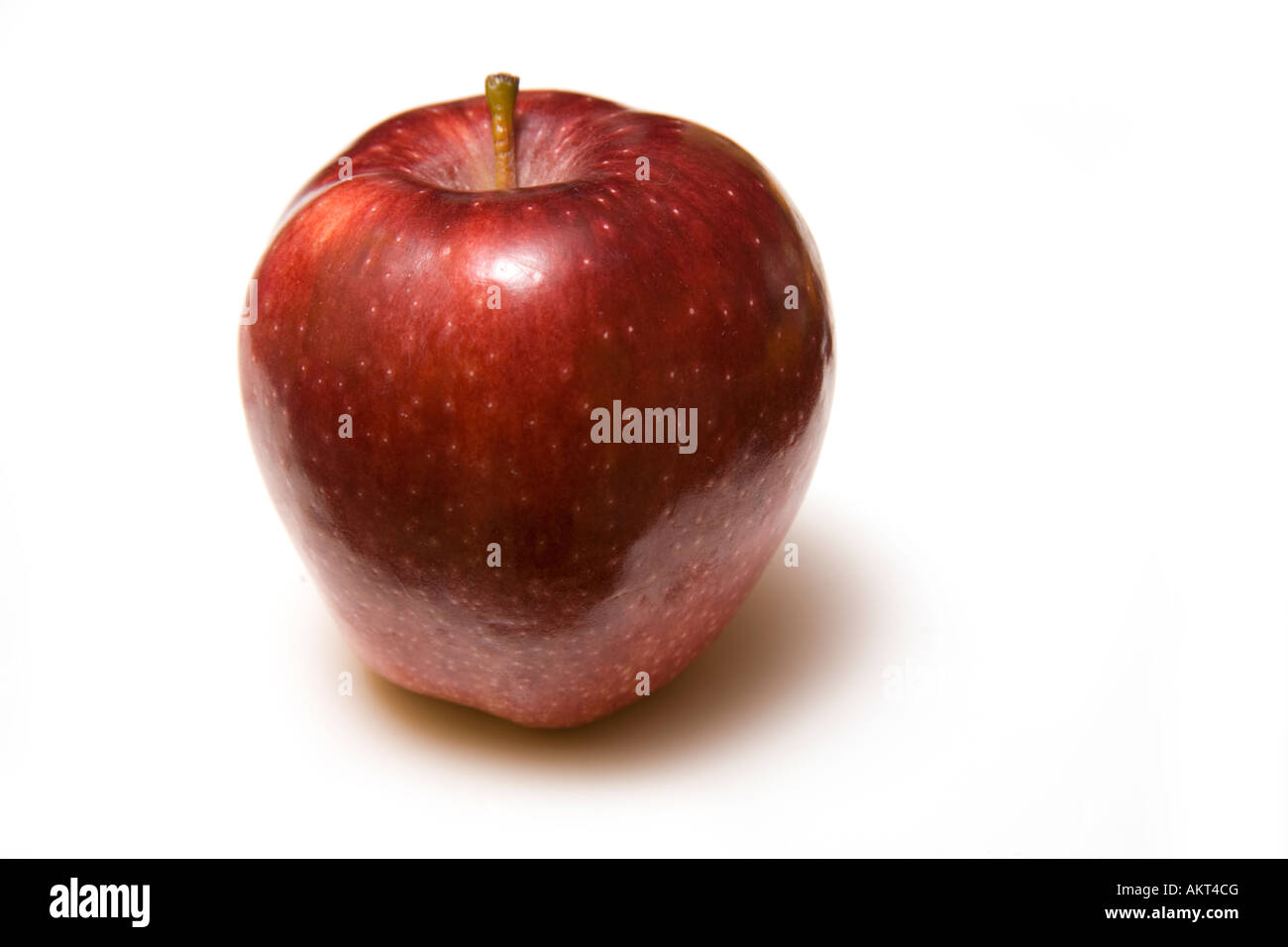 Red golden delicious apple isolated on a white studio background Stock ...