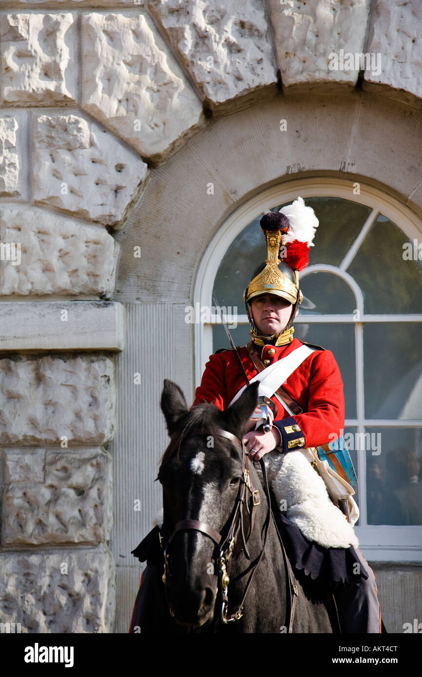 Life Guard of the Household Cavalry Regiment wearing the uniform of a ...