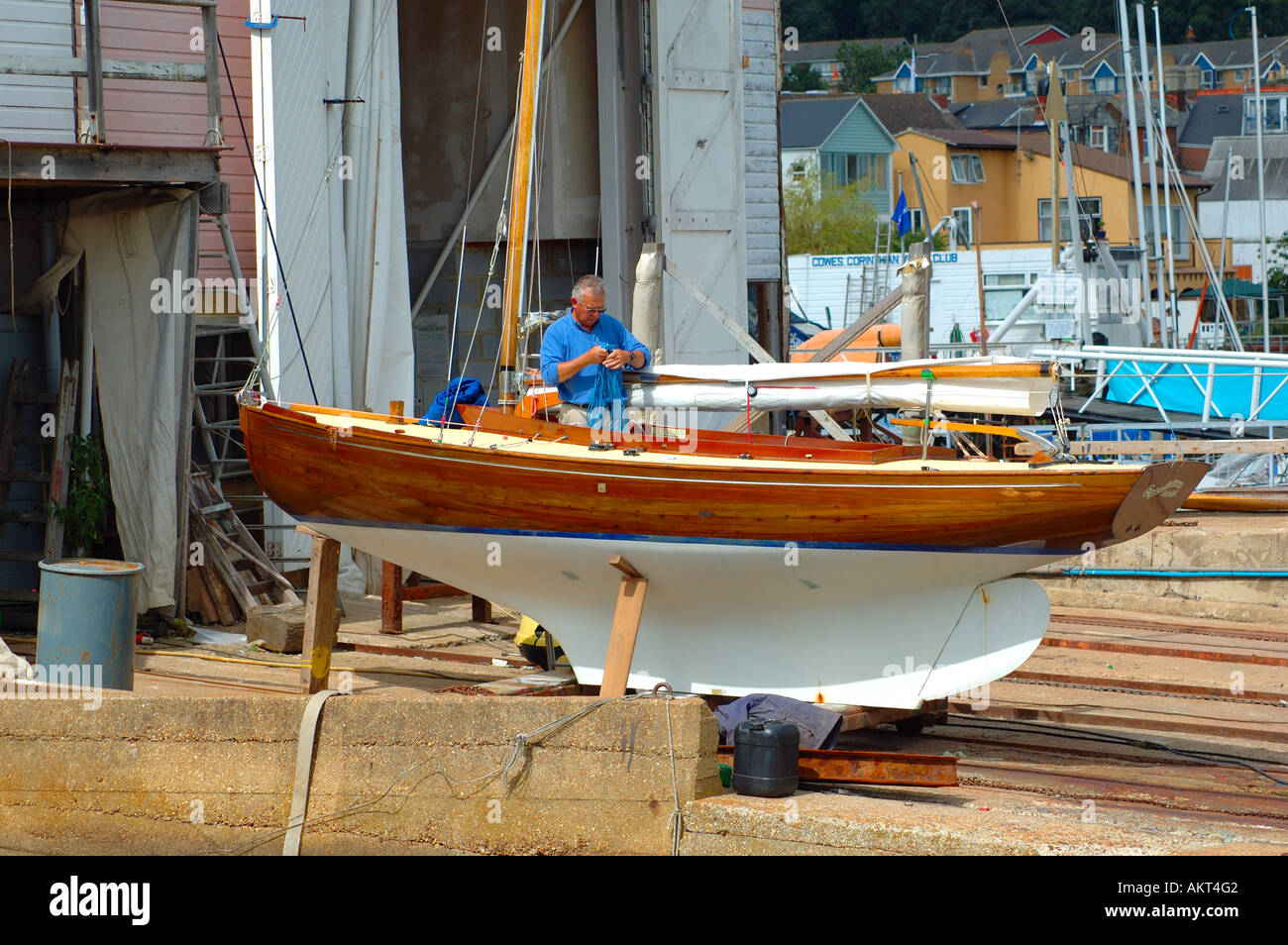 Traditional yacht building hi-res stock photography and images - Alamy