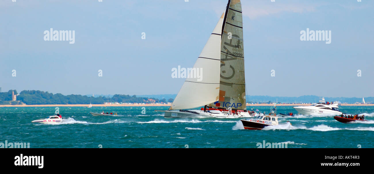 Sailing yacht cowes week hi-res stock photography and images - Alamy