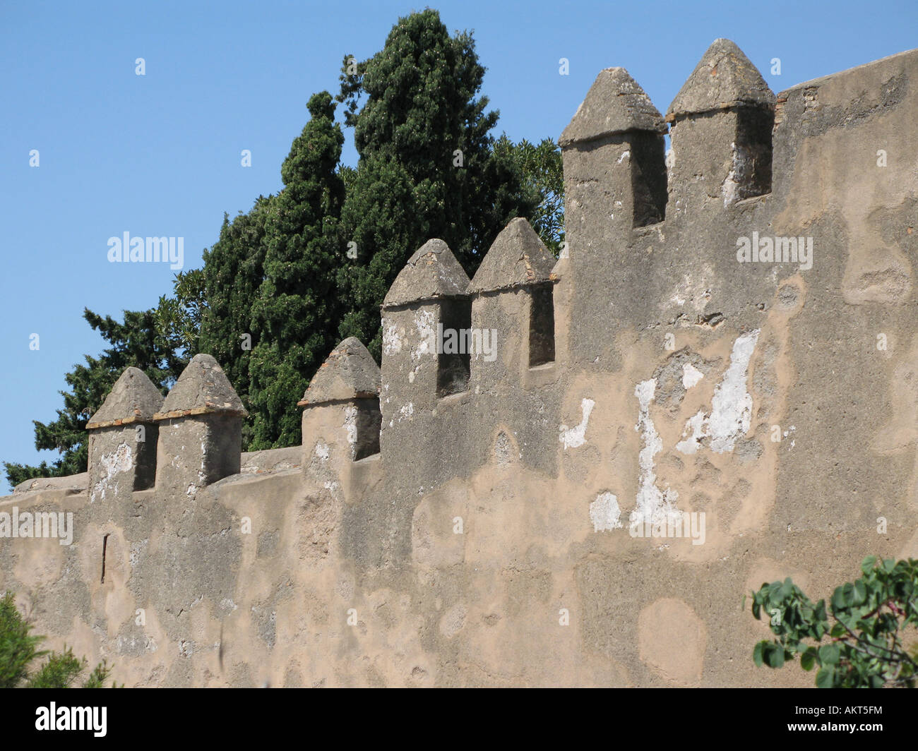 The Alcazaba fortress, Malaga, built in the 11th century. One of the ...