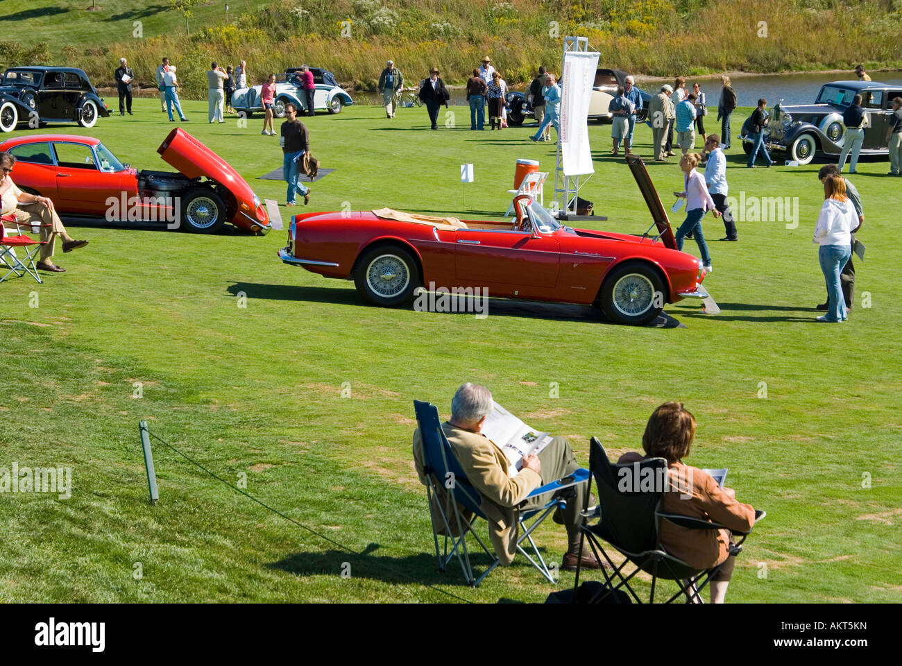Car show owners Stock Photo - Alamy