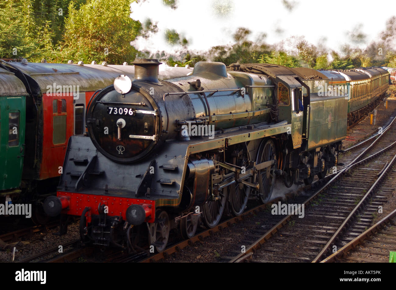 Steam Loco and tender Stock Photo - Alamy