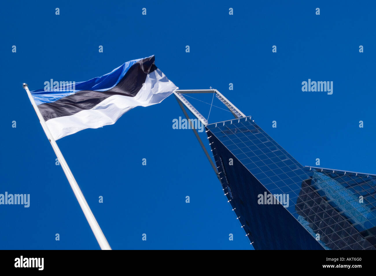 National Flag Tallinn Estonia Stock Photo - Alamy