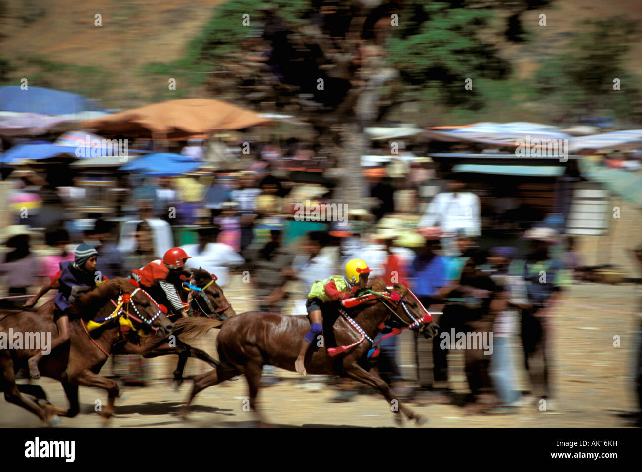 Asia, Indonesia, Sumbawa, Bima Bay. Horse races Stock Photo - Alamy