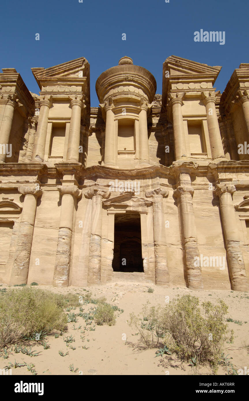 Jordan, Petra, The Monastery, Al Deir Stock Photo - Alamy