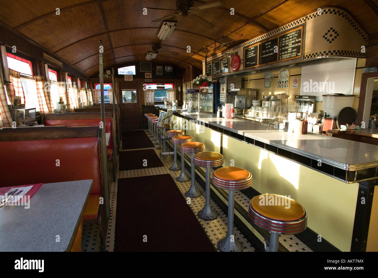 Diner booth hi-res stock photography and images - Alamy