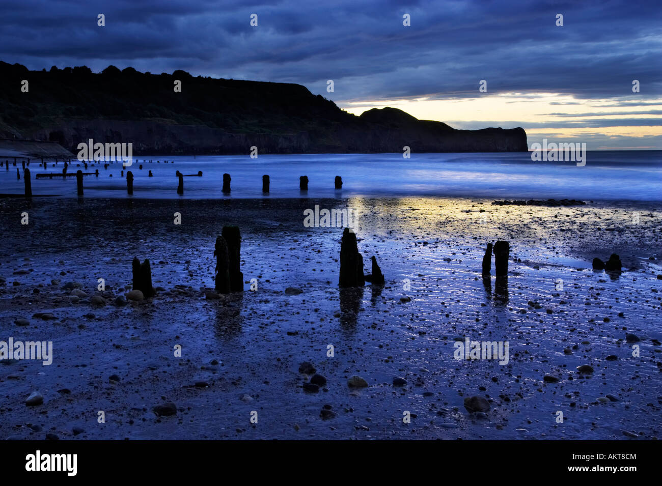 Rotten groynes on the beach hi-res stock photography and images - Alamy