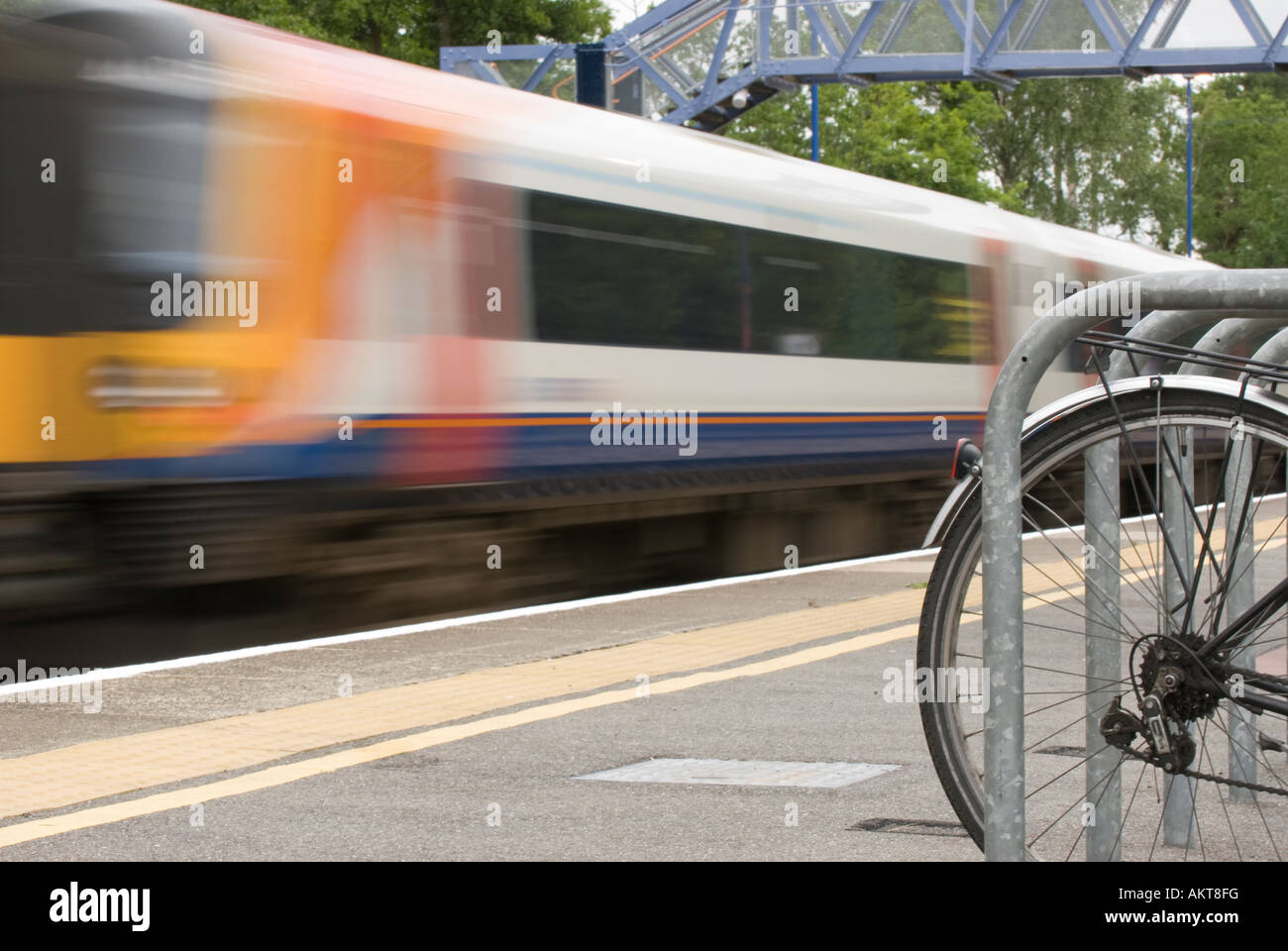 Bicycle rack on train hi-res stock photography and images - Alamy