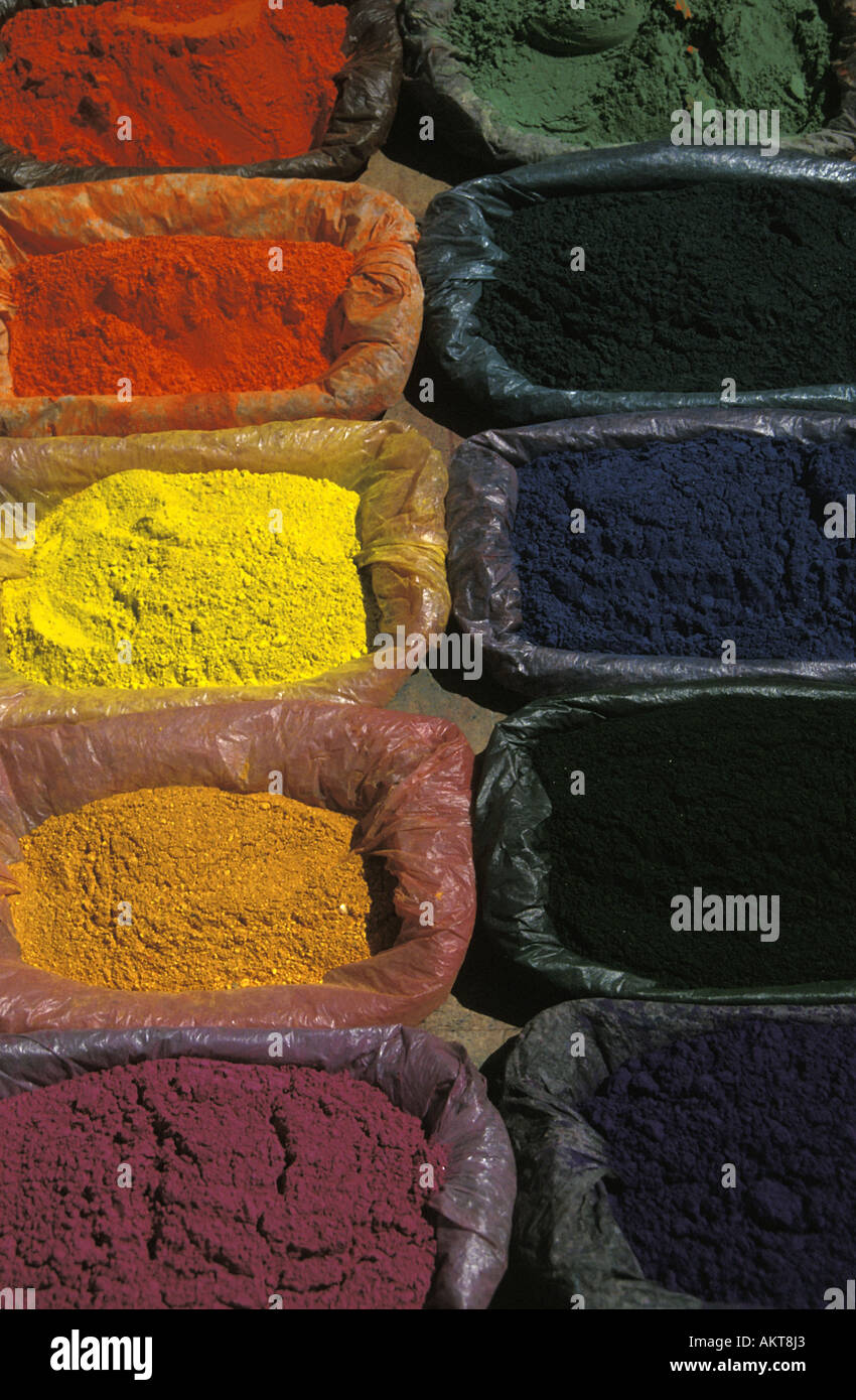 coloured powder Pashupatinath Nepal Stock Photo - Alamy