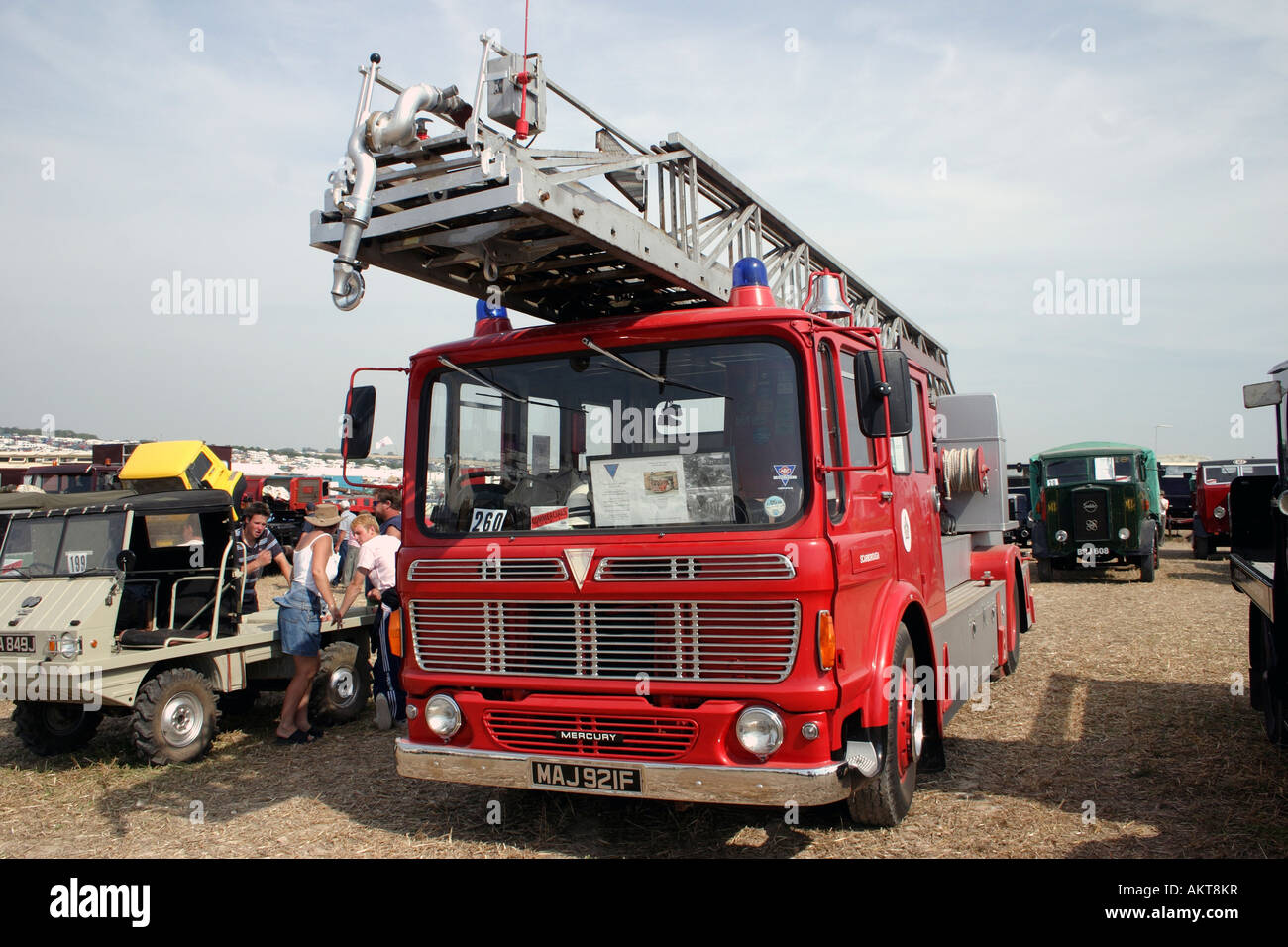 Vintage fire engine on show at Great Dorset Steam Rally 2005 Stock ...